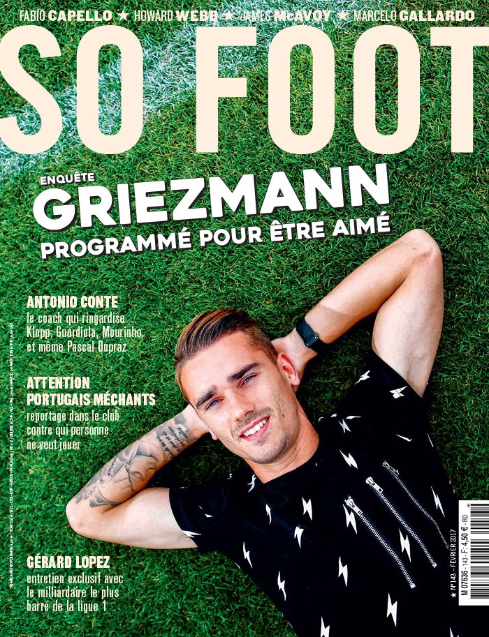 So Foot N°143 du 02 février 2017 à télécharger sur iPad
