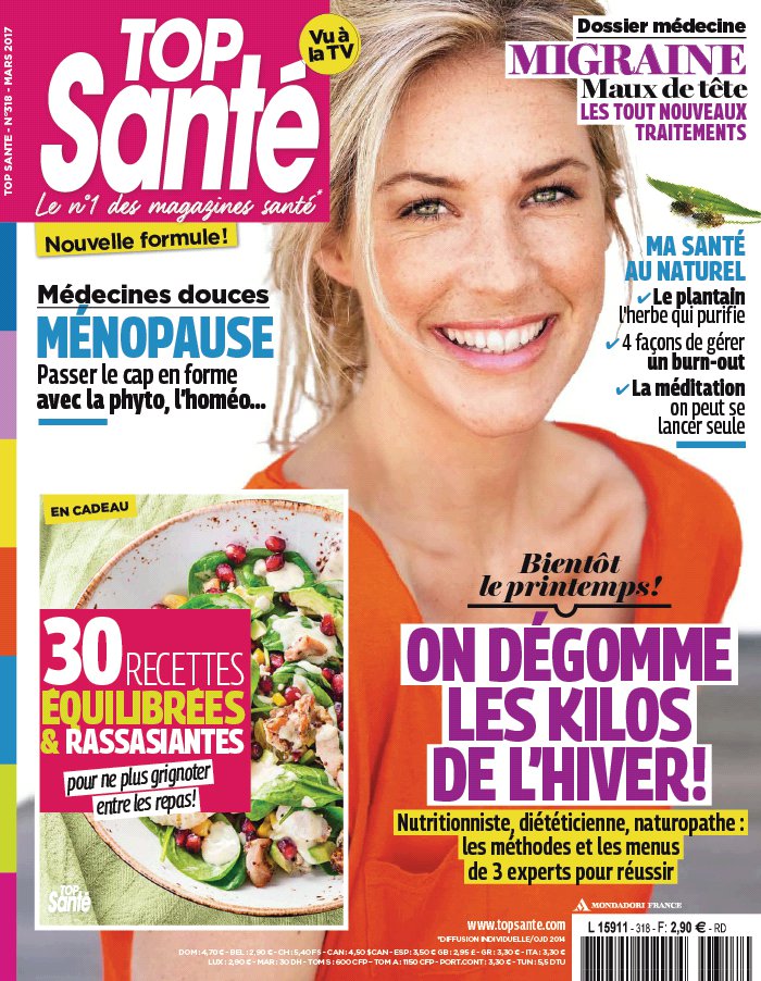 Top Santé N°318 du 01 février 2017 à télécharger sur iPad