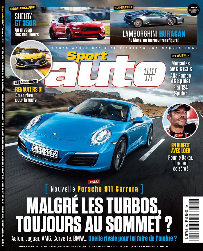 Sport Auto N°647 du 27 novembre 2015 à télécharger sur iPad