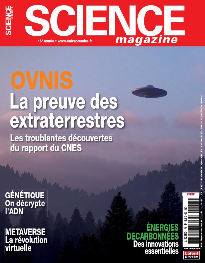 Science magazine N°74 du 13 avril 2022 à télécharger sur iPad