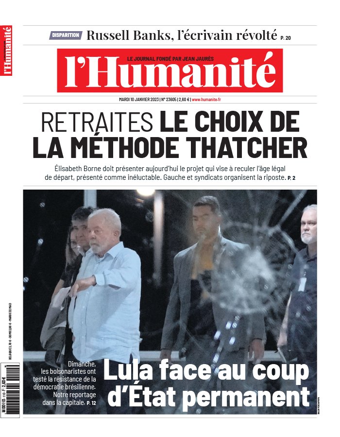 L'Humanité N°23605 du 10 janvier 2023 à télécharger sur iPad