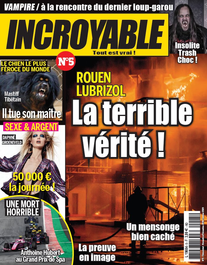 Incroyable N°5 du 29 octobre 2019 à télécharger sur iPad