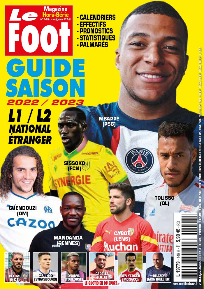 Le Foot magazine N°149 du 27 juillet 2022 à télécharger sur iPad
