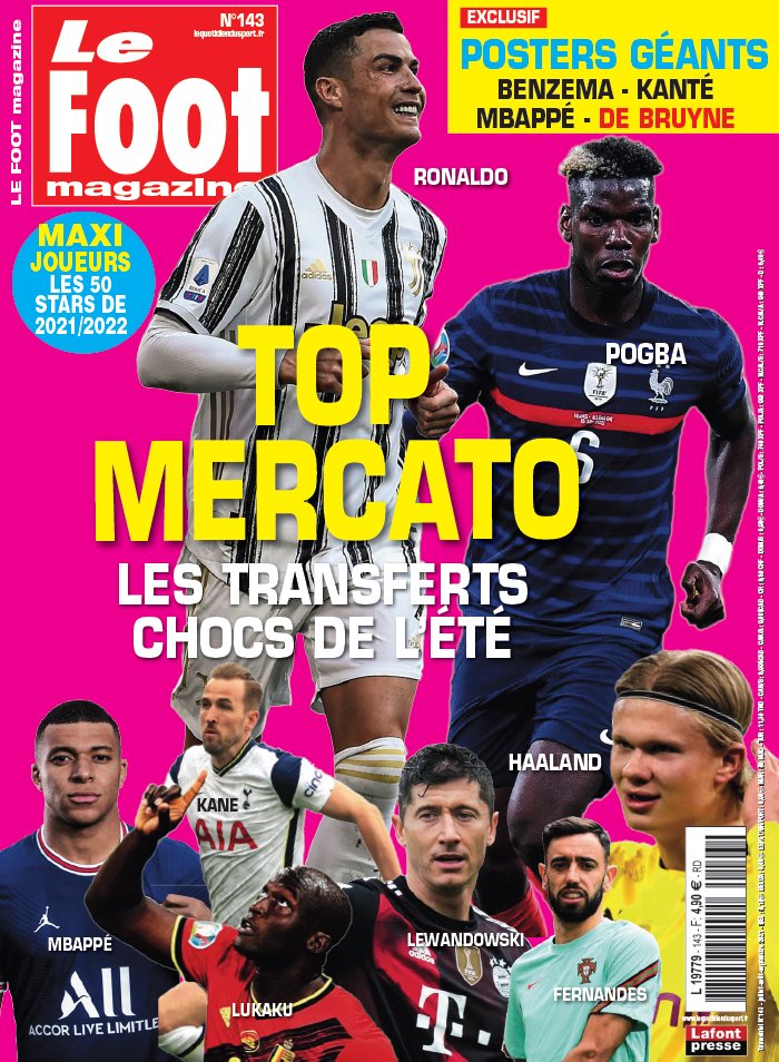 Le Foot magazine N°143 du 30 juin 2021 à télécharger sur iPad