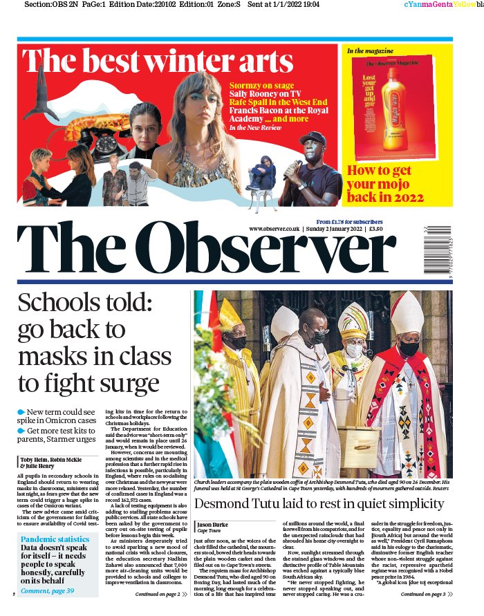 The Observer N°20220102 du 02 janvier 2022 à télécharger sur iPad