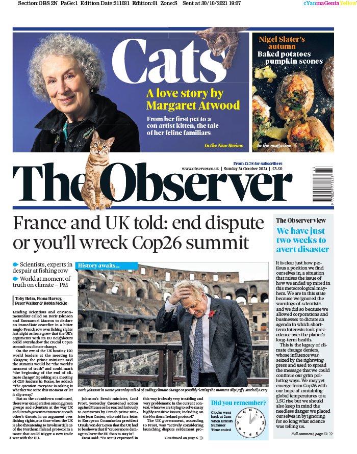The Observer N°20211031 du 31 octobre 2021 à télécharger sur iPad