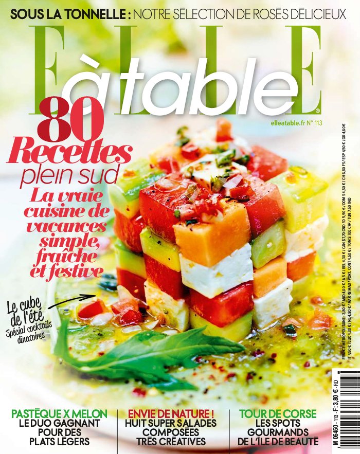 Elle à Table N°113 du 03 juillet 2017 à télécharger sur iPad