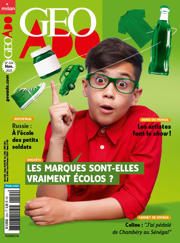 Géo Ado N°224 du 18 octobre 2021 à télécharger sur iPad