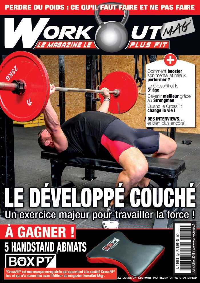 Workout magazine N°22 du 30 mai 2018 à télécharger sur iPad