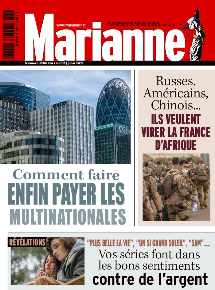 Marianne N°1266 du 18 juin 2021 à télécharger sur iPad