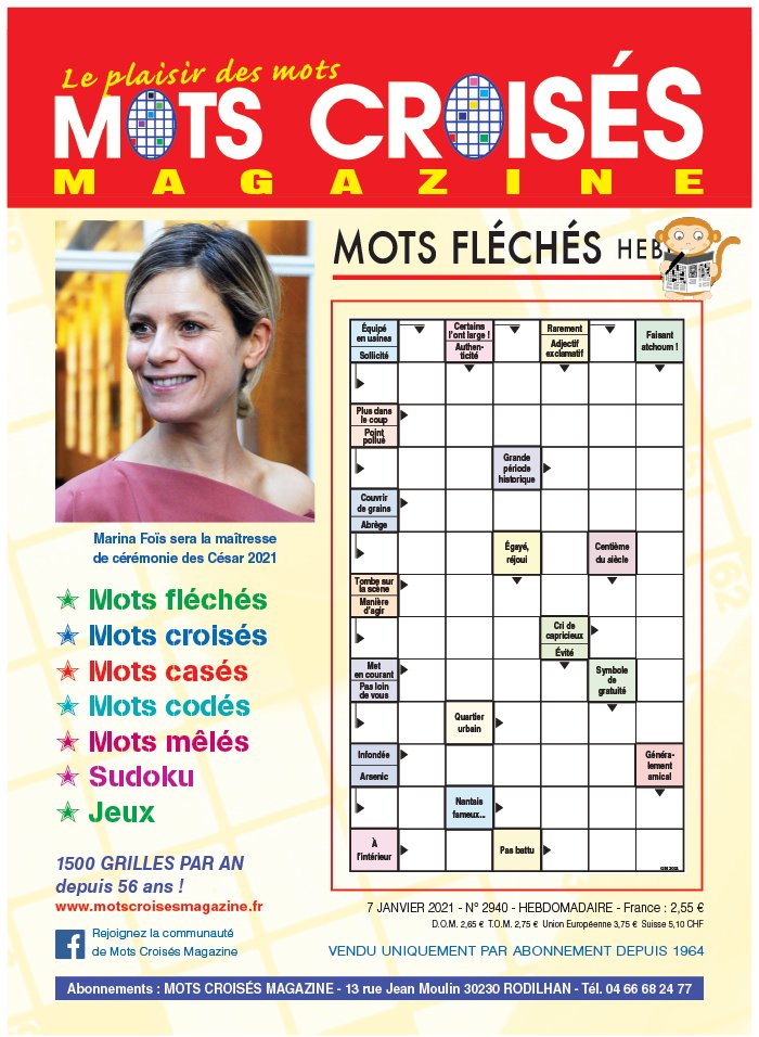 Mots croisés Magazine du 07 janvier 2021