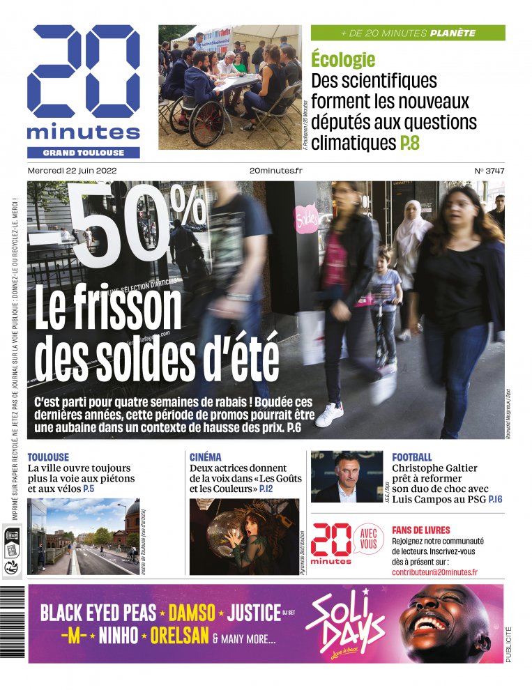 20 Minutes N°20220622 du 22 juin 2022 à télécharger sur iPad