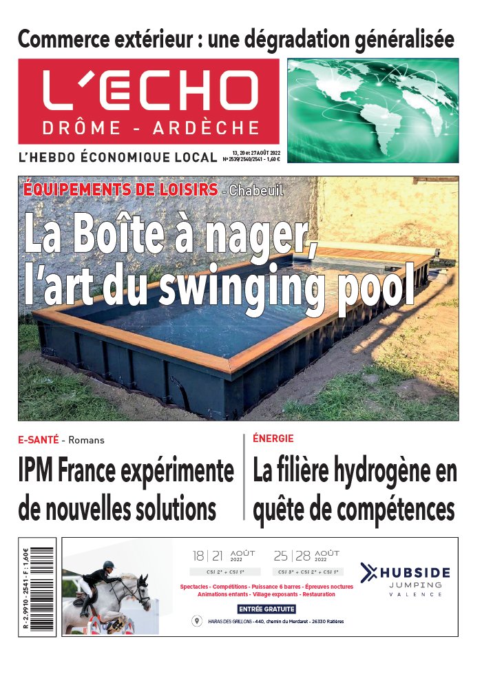 L'Echo Drôme-Ardèche N°2541 du 27 août 2022 à télécharger sur iPad