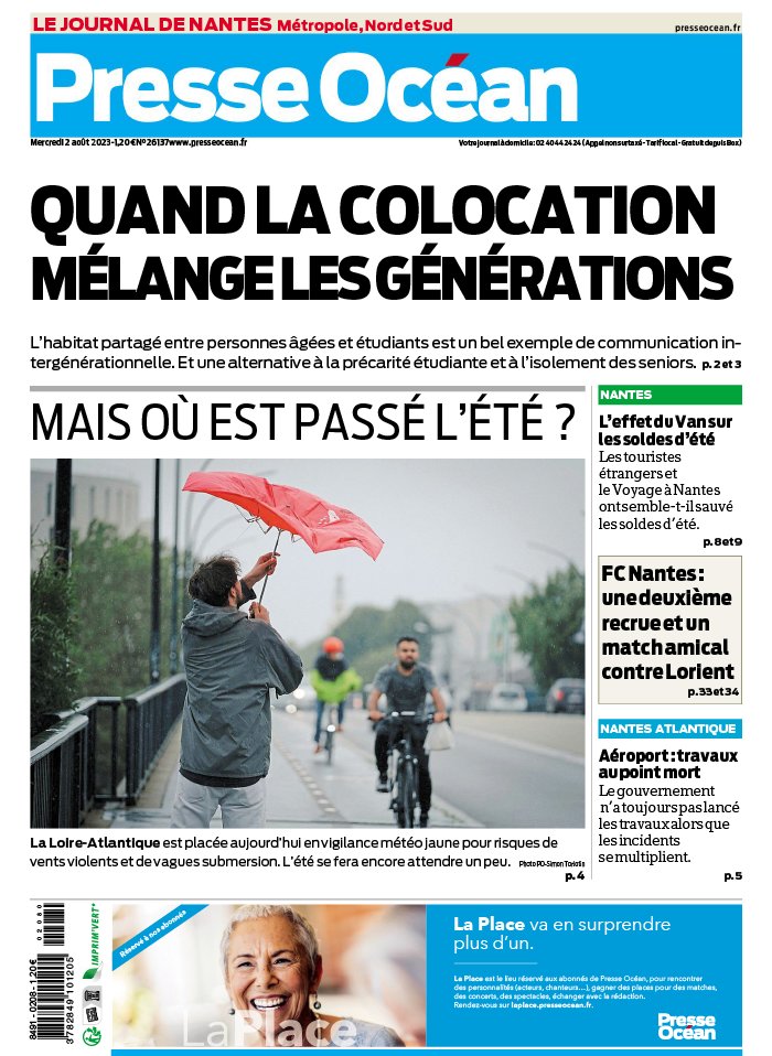 Presse Océan N°20230802 du 02 août 2023 à télécharger sur iPad