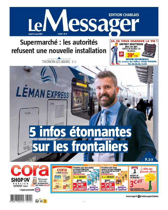 Le Messager N°61 du 02 mars 2023 à télécharger sur iPad