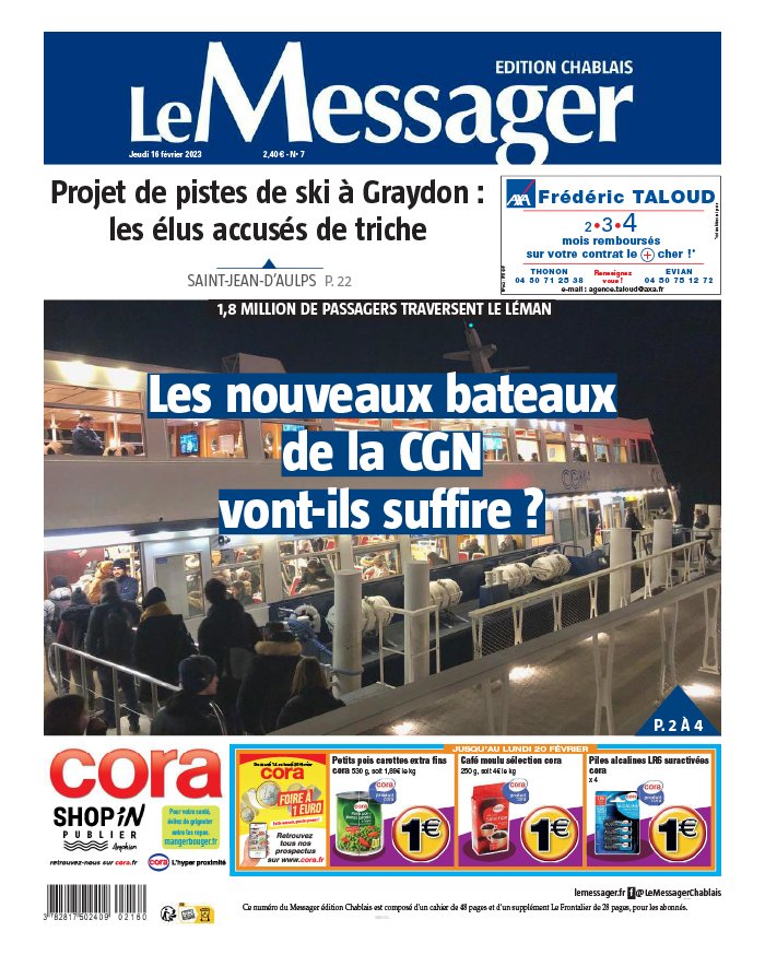 Le Messager N°59 du 16 février 2023 à télécharger sur iPad