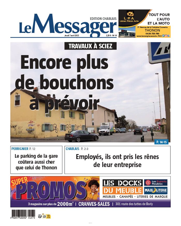 Le Messager N°14 du 07 avril 2022 à télécharger sur iPad