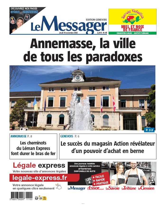 Le Messager N°45 du 10 novembre 2022 à télécharger sur iPad