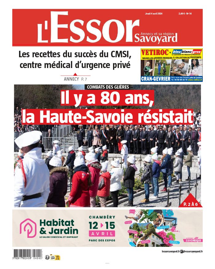 L'Essor Savoyard N°117 du 04 avril 2024 à télécharger sur iPad