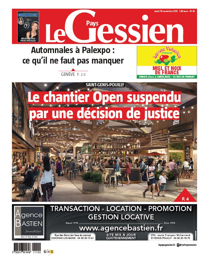 Le Pays Gessien N°45 du 10 novembre 2022 à télécharger sur iPad