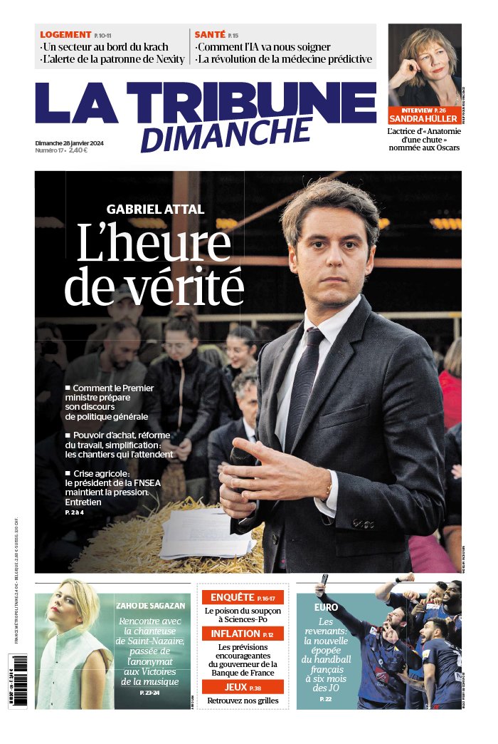 La Tribune Dimanche N°17 du 28 janvier 2024 à télécharger sur iPad