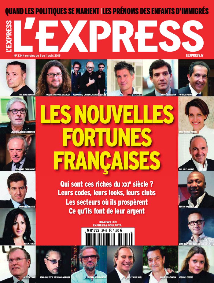 L'Express N°3344 du 05 août 2015 à télécharger sur iPad