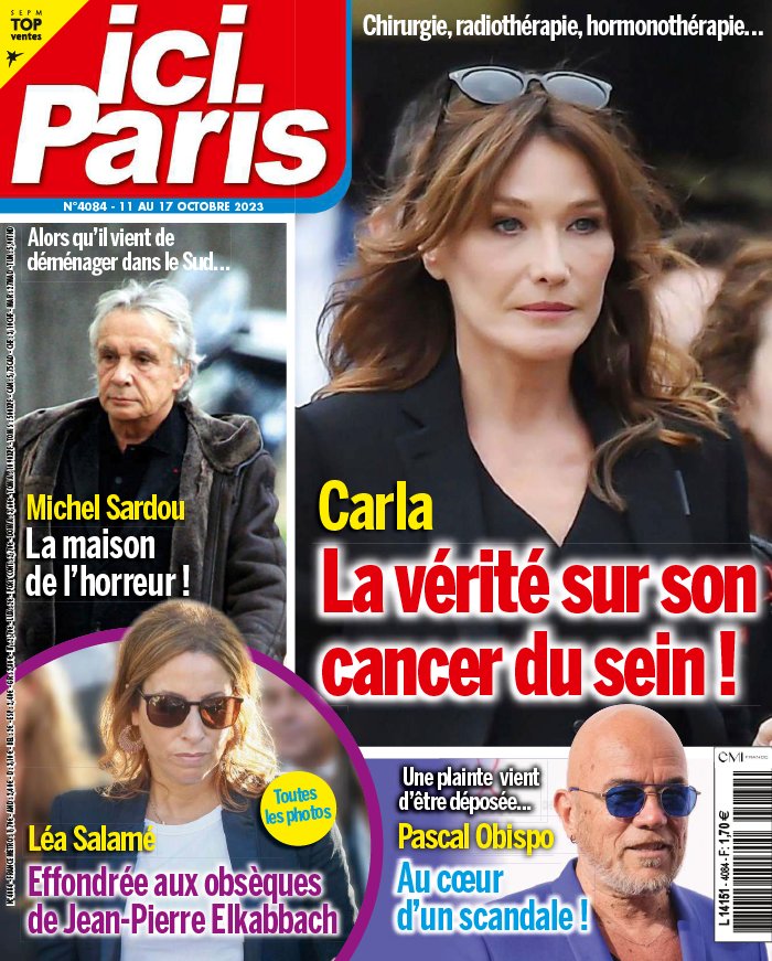 Ici Paris N°4084 du 11 octobre 2023 à télécharger sur iPad