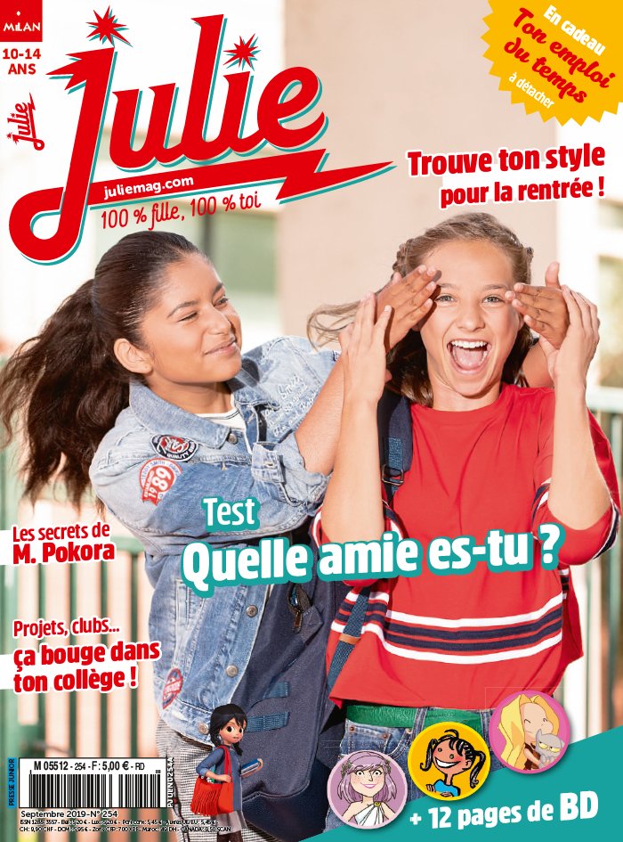 Julie N°254 du 21 août 2019 à télécharger sur iPad
