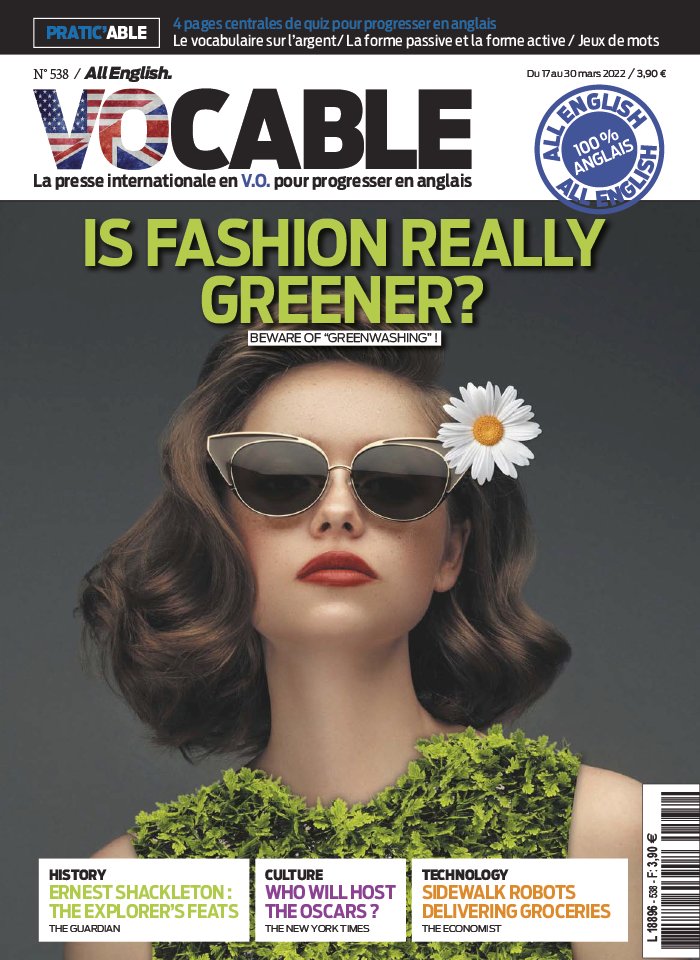 Vocable All English N°538 du 17 mars 2022 à télécharger sur iPad