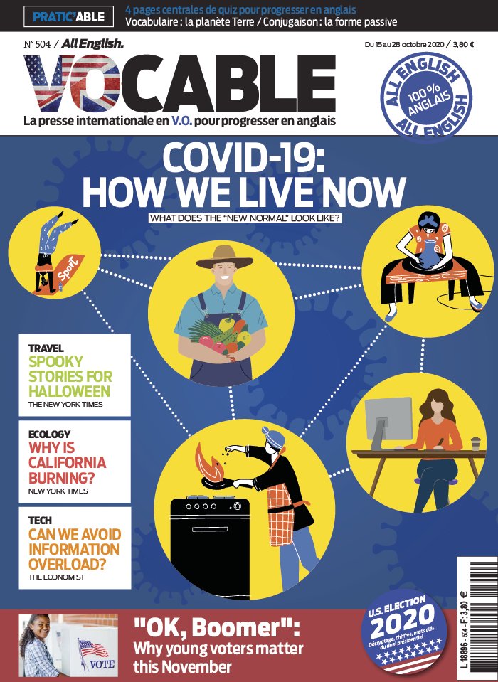 Vocable All English N°504 du 15 octobre 2020 à télécharger sur iPad