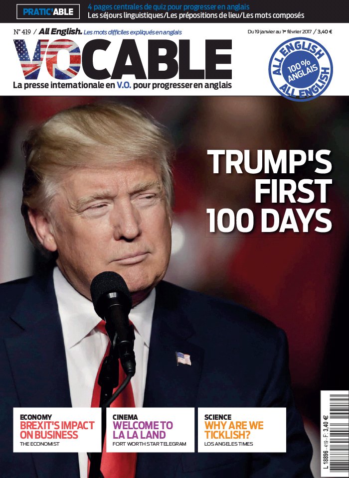 Vocable All English N°419 du 19 janvier 2017 à télécharger sur iPad