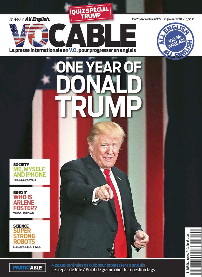 Vocable All English N°440 du 28 décembre 2017 à télécharger sur iPad