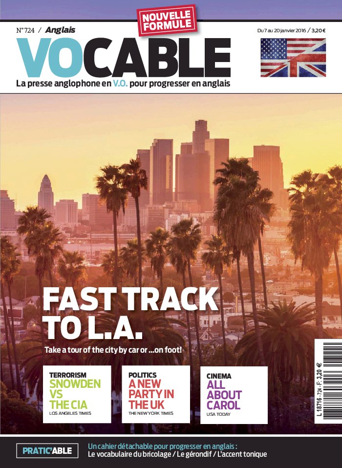 Vocable Anglais N°724 du 07 janvier 2016 à télécharger sur iPad