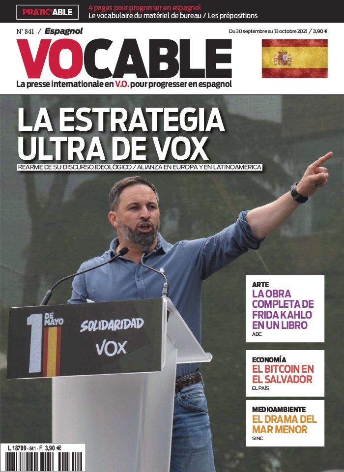 Vocable Espagnol N°841 du 30 septembre 2021 à télécharger sur iPad